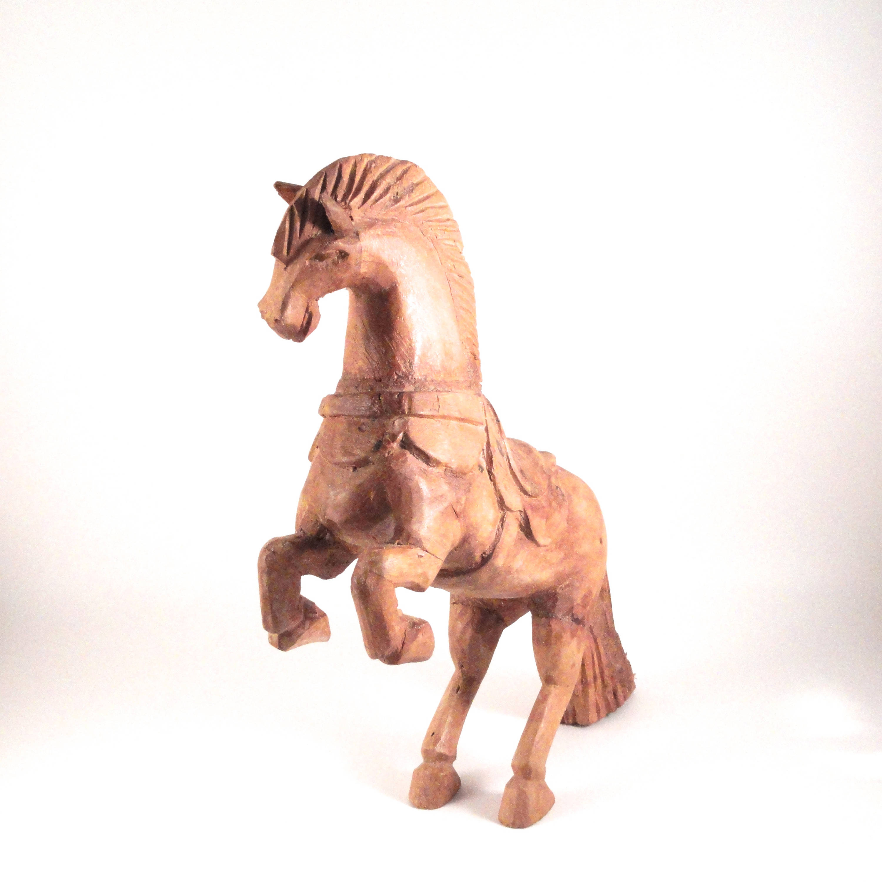 Vintage Rustic Wooden Folk Art Horse Statue C1940's - Etsy