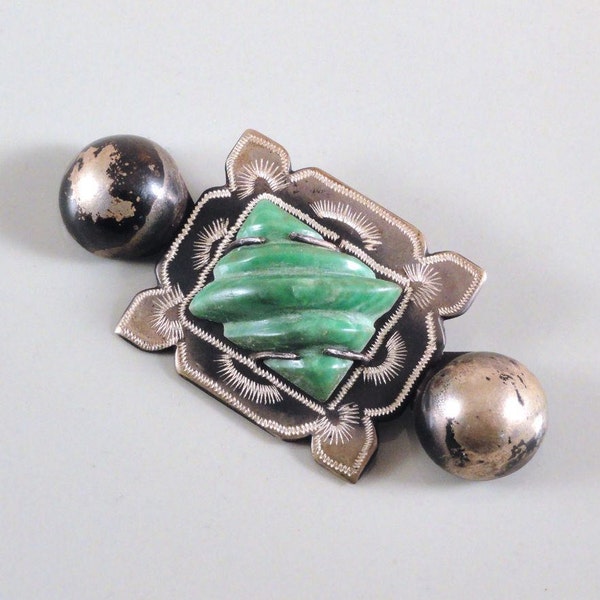 Aztec Jade Brooch - Etsy