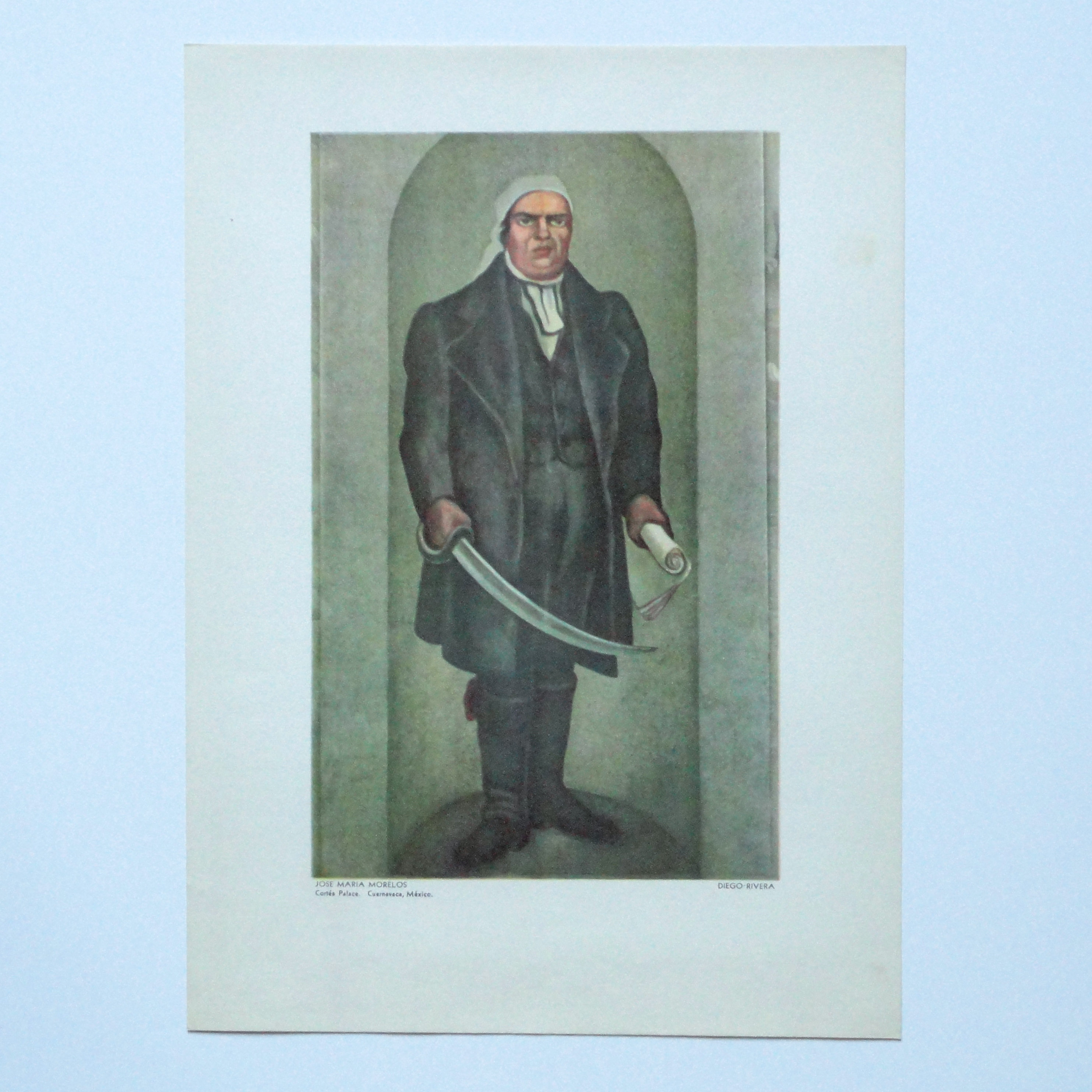 José Maria Morelos Lithograph by Diego Rivera Mural at Cortez - Etsy
