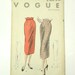 Vintage 1950s Vogue 8073 High-waisted Pencil Slim Skirt Waist 26" Hip ...