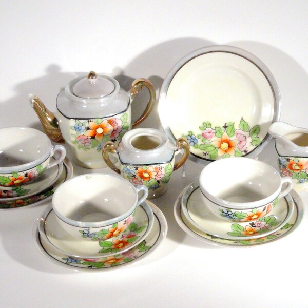 Lusterware Tea Set - Etsy