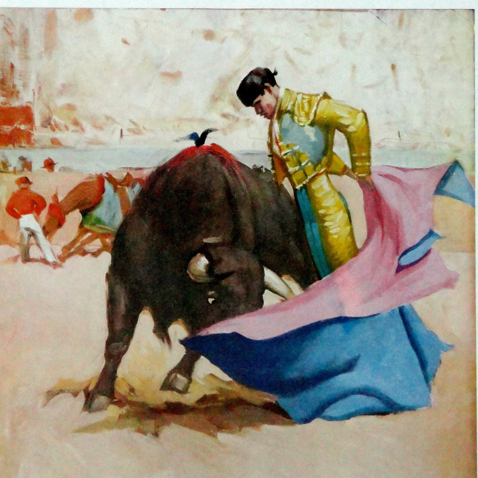 Vintage Bullfight Poster, Genuine 1950's Print,"un Remate" De Rafael ...