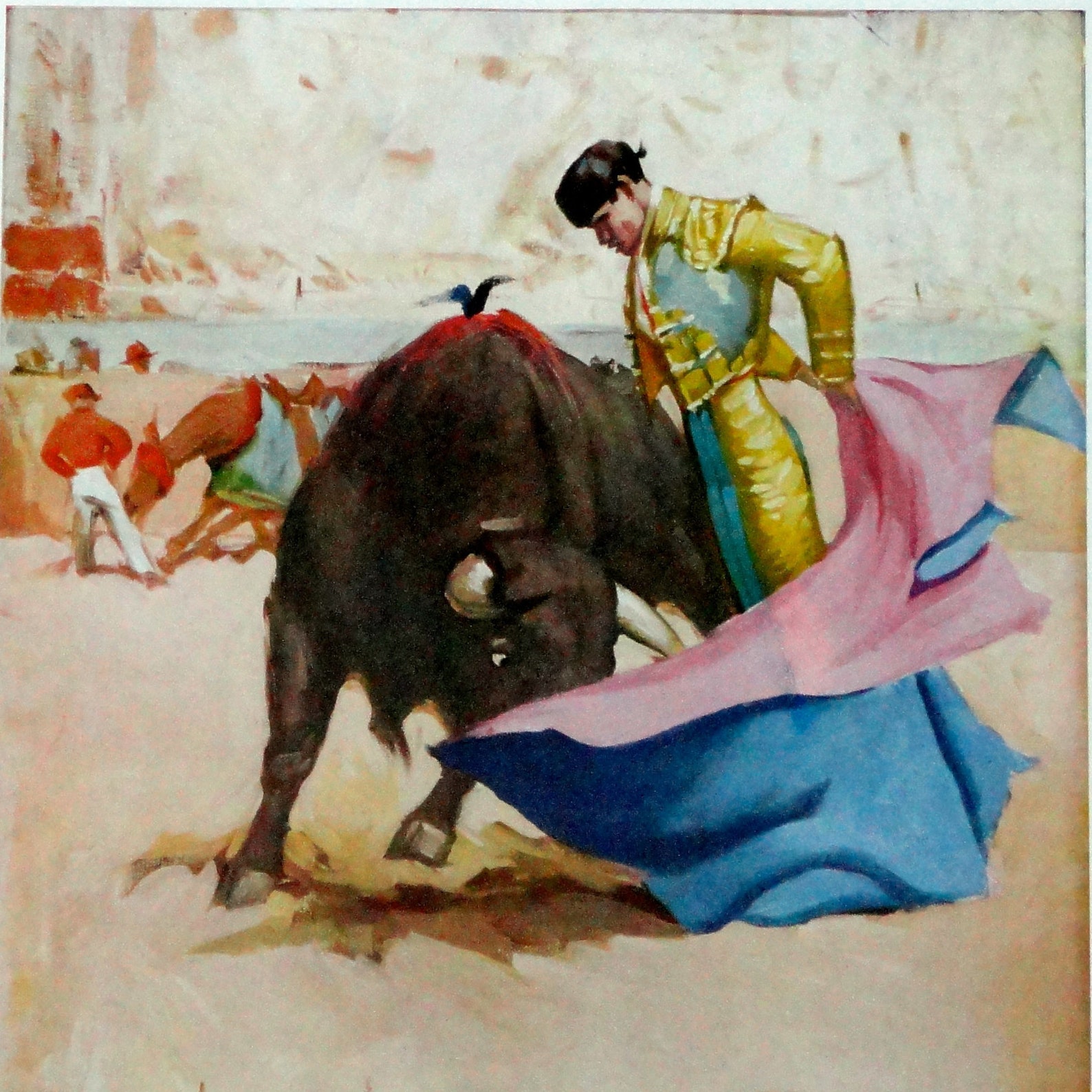 Vintage Bullfight Poster Genuine 1950's Printun - Etsy