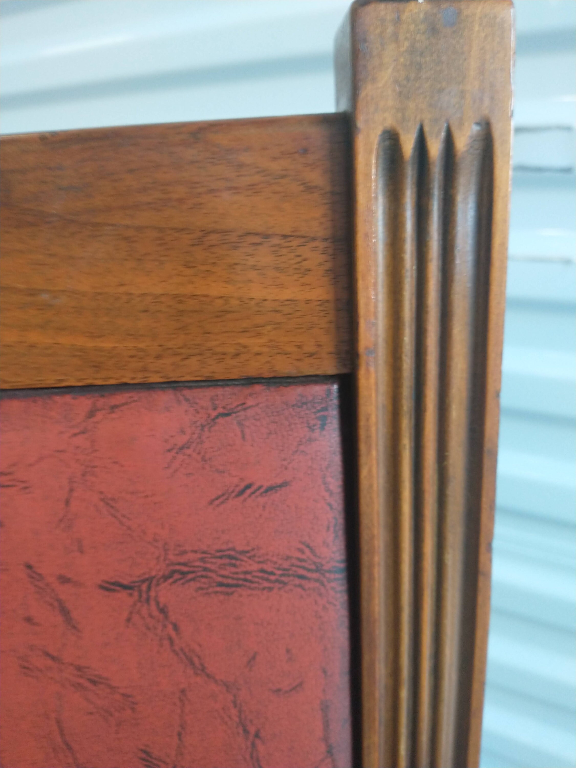 Rare Antique Mission Style Leather & Oak Piano Chair - Etsy