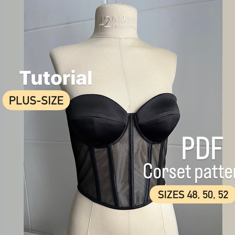 Plus Size Corset Pattern - Etsy
