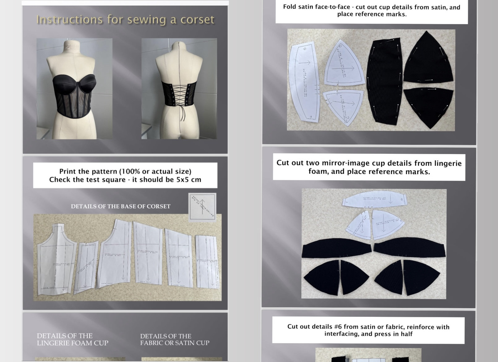 PLUS SIZE Pattern for Sewing Transparent Corset, Bustier Top Pattern ...