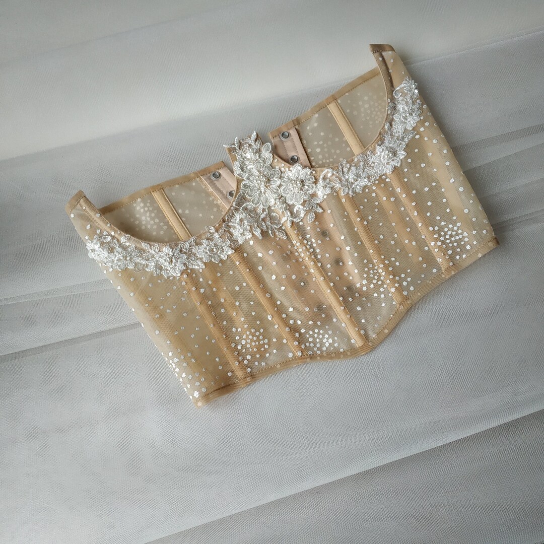 Corset Belt Underbust Corset Custom Corset Lace Corset Top Cupless Bra ...