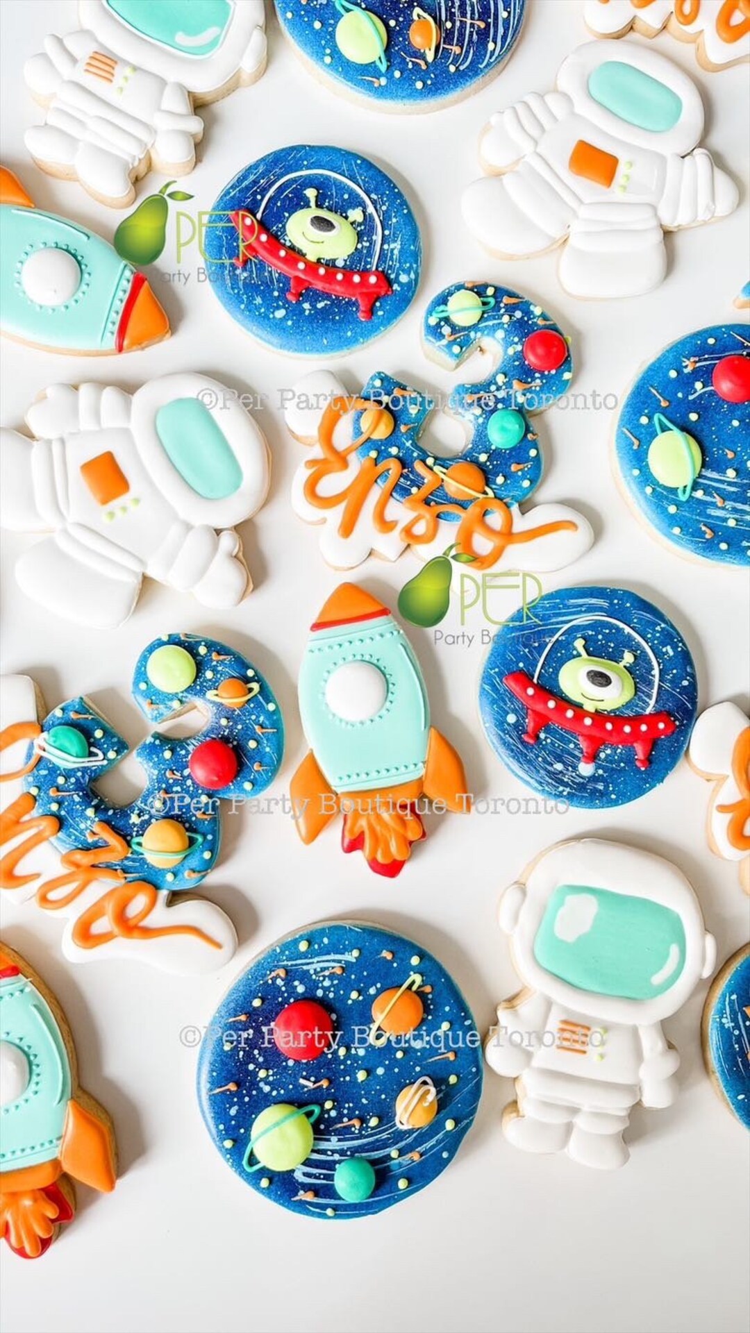 Space Themed Birthday Cookies Birthday Cookies Astronaut Cookies - Etsy