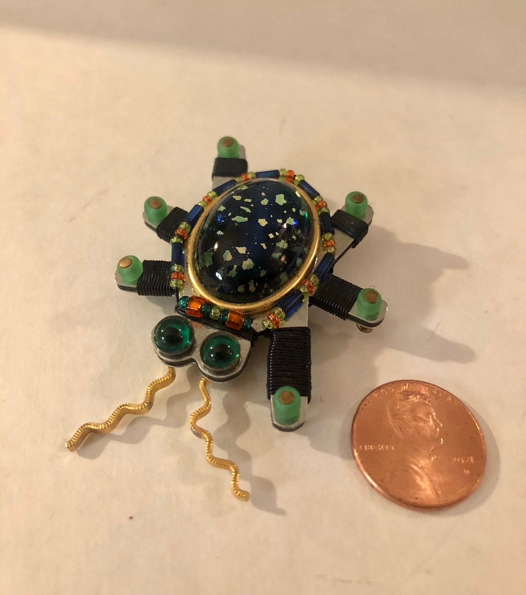 Retired Signed Liztech Spider Doodle Bug Turtle Brooch - Etsy