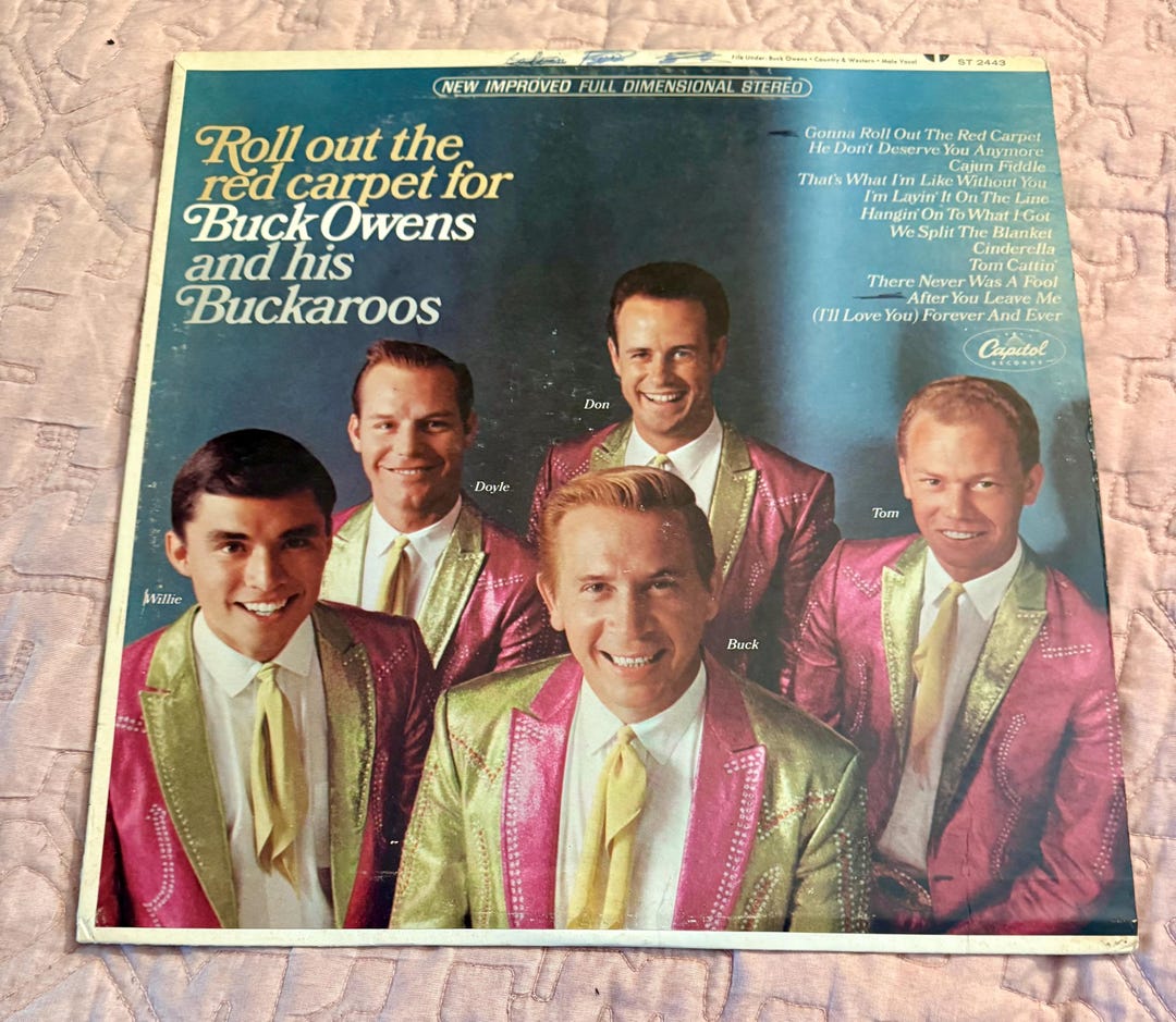 Vintage Roll Out the Red Carpet for Buck Owens & His Buckaroos 1966 ...