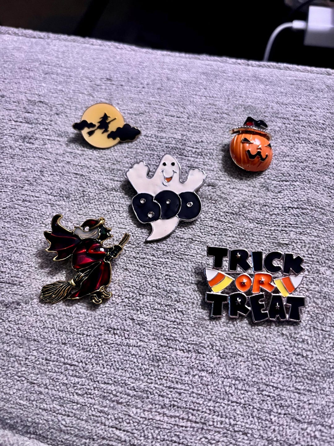 Vintage Halloween Themed Brooch Broach Pin Bundle Pumpkin Ghost Boo ...