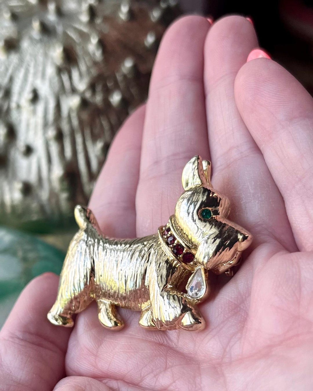 Vintage Golden Scottie Scottish Terrier Dog Brooch Broach Pin - Etsy