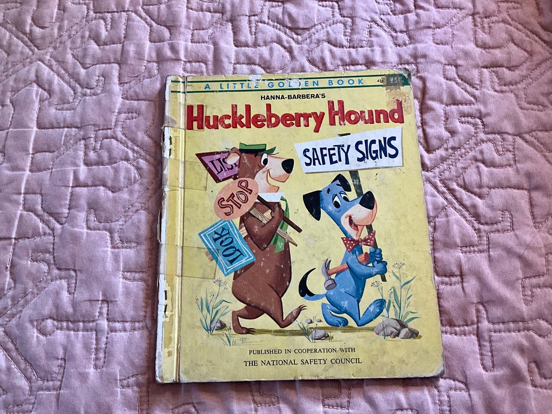 A Little Golden Book, Huckleberry Hound Safety Signs - Etsy