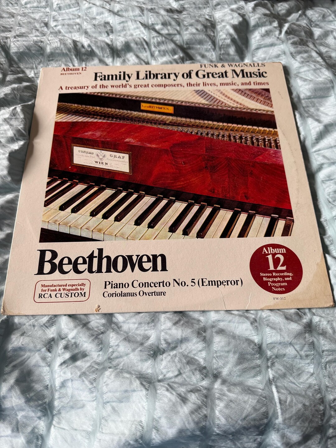 Vintage Funk and Wagnalls - Beethoven - Piano Concerto No 5 Record ...