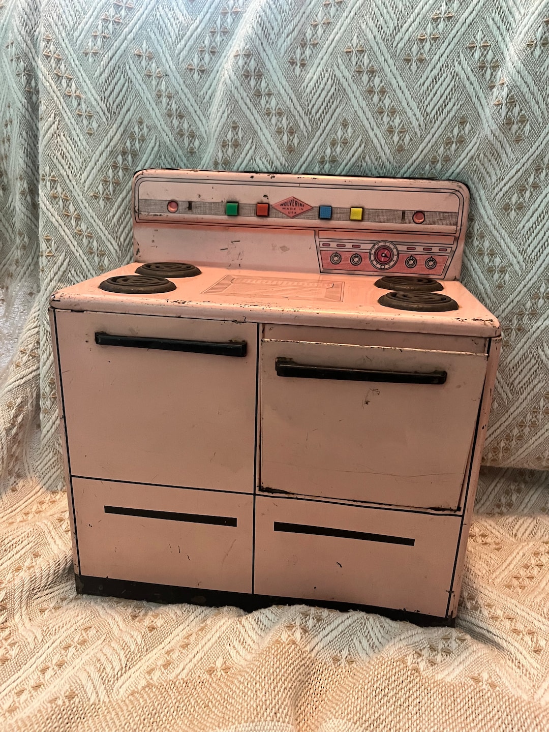 Vintage Kitschy Pink Wolverine Tin Metal Toy Stove (1950s) - Etsy