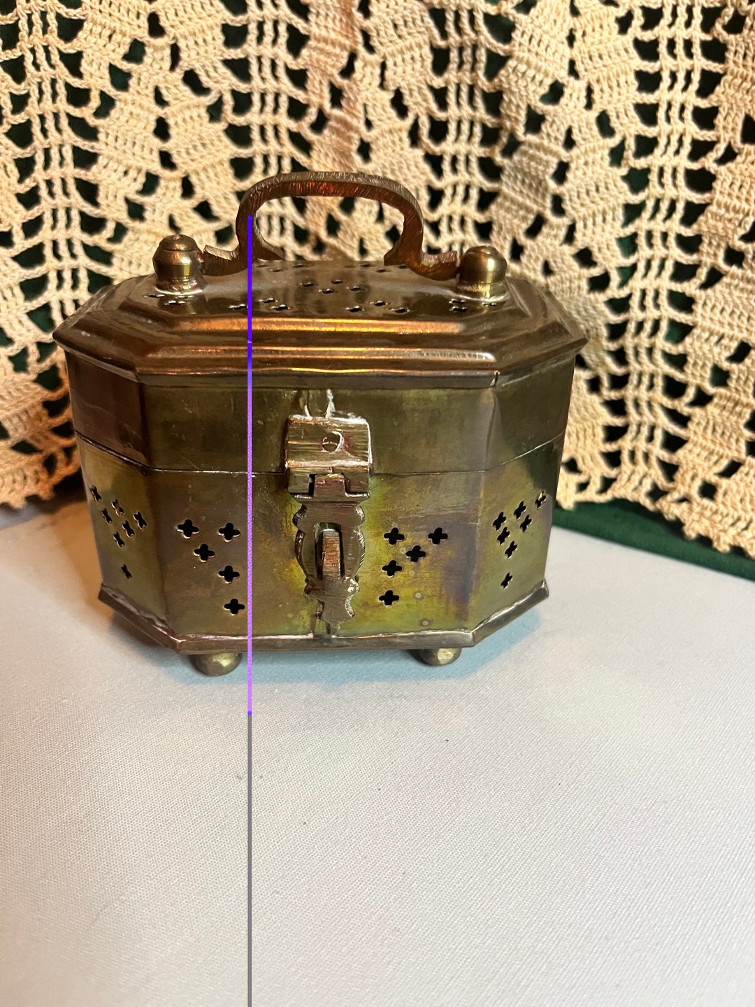 Vintage Brass Cricket Box With Hinged Lock - Etsy