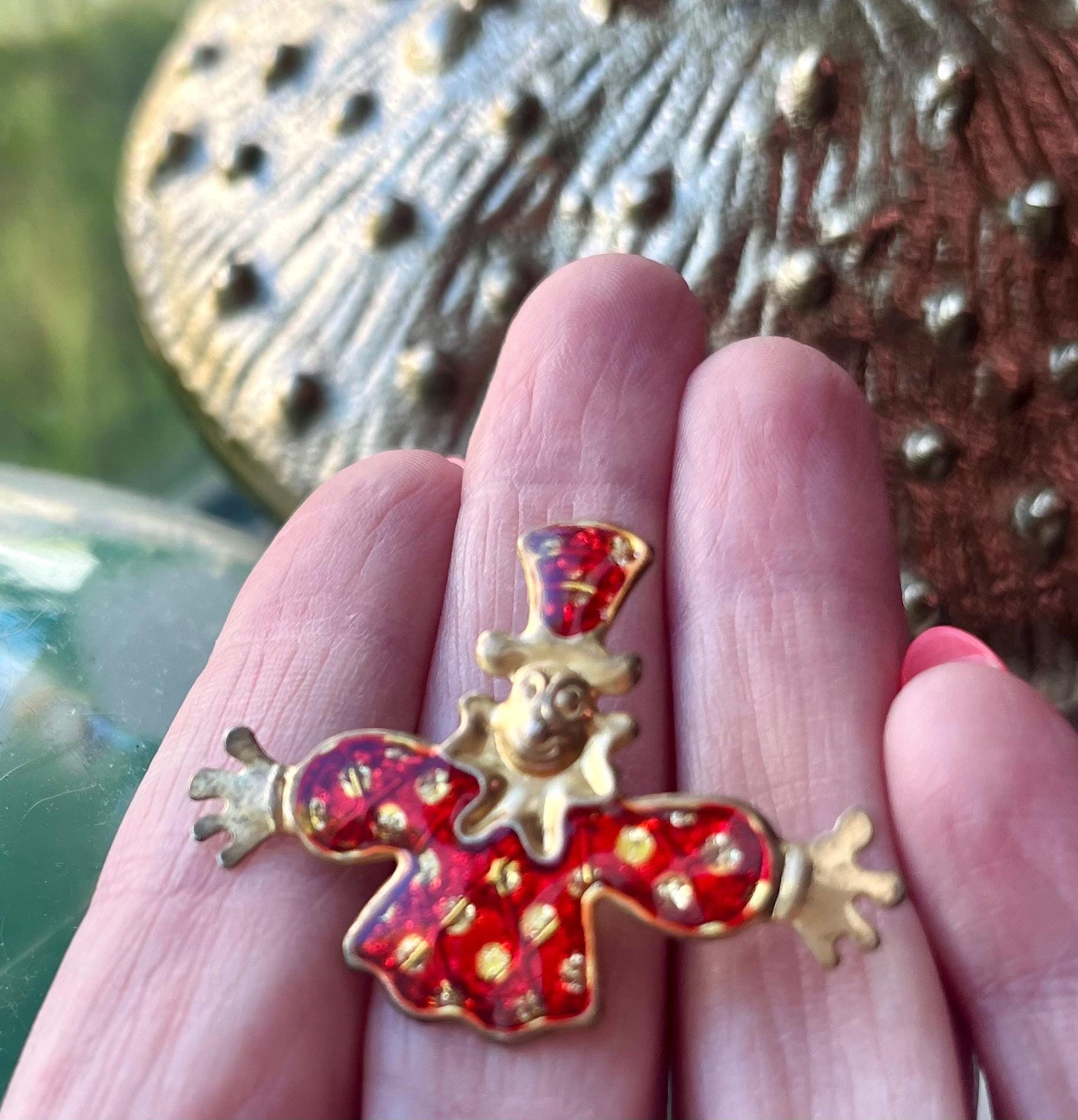 Vintage Circus Clown Brooch Broach Pin - Etsy