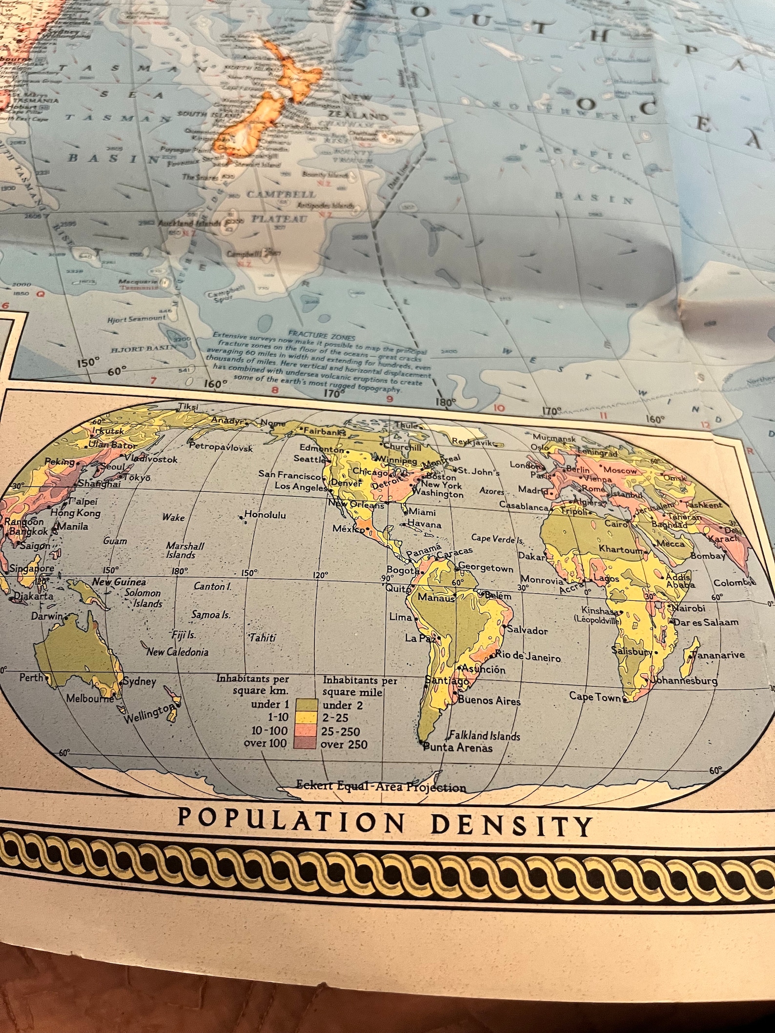 Vintage Large National Geographic the World Map, 1970 - Etsy