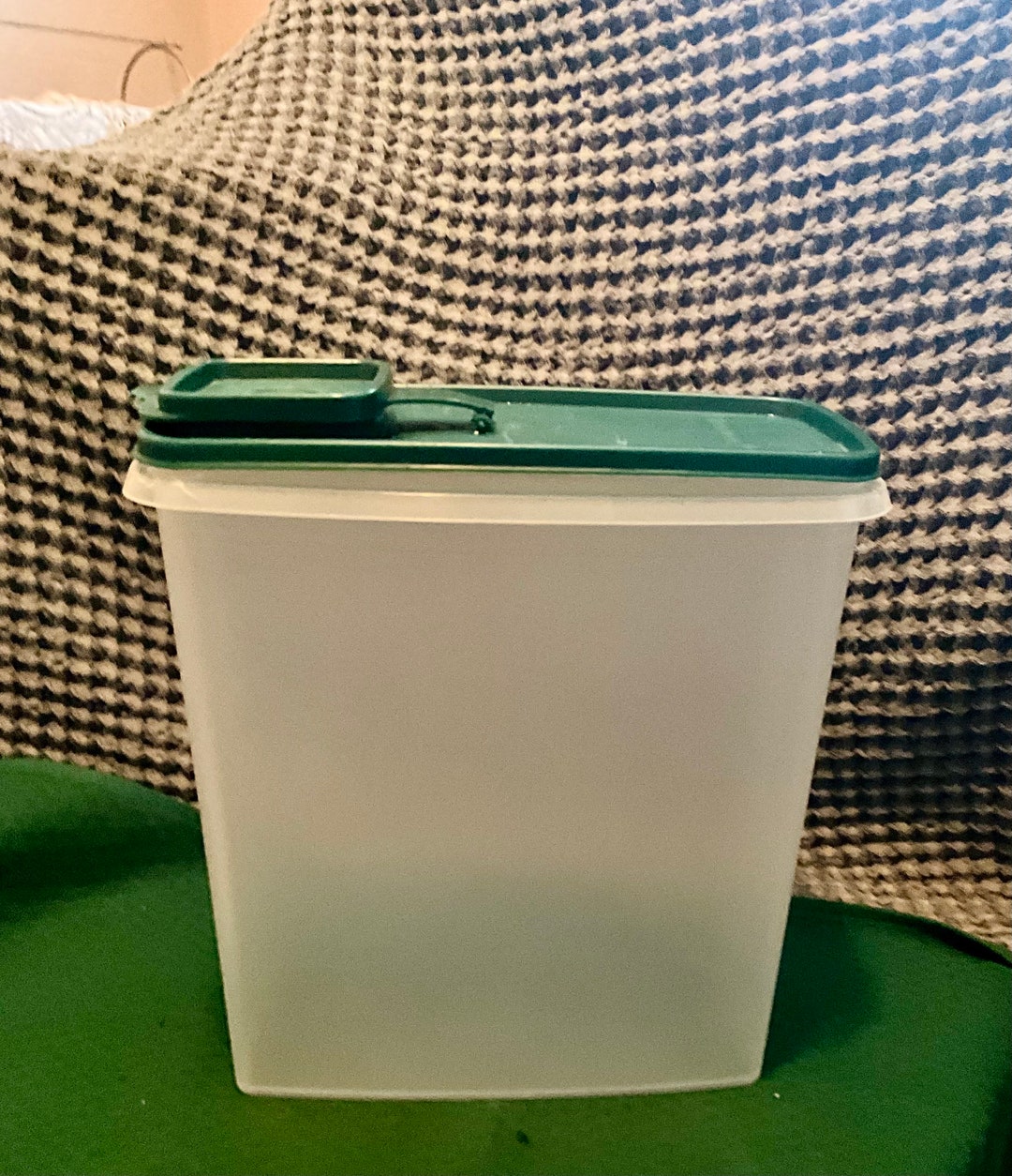 Vintage Tupperware Super Cereal Keeper With Green Pour Lid - Etsy