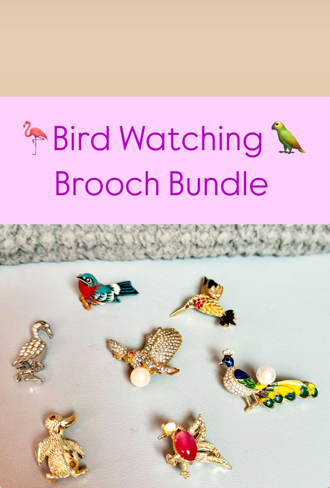 Beautiful Bird Brooch Broach Pin Bundle Set - Etsy