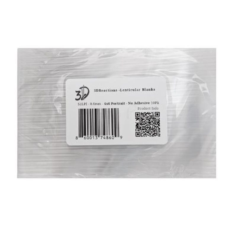 Lenticular Blank Sheets 52 LPI No Adhesive Backing - Etsy