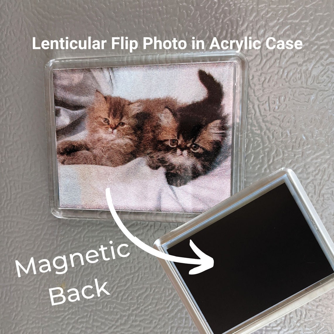 Lenticular Flip Photo Acrylic Magnet - Etsy