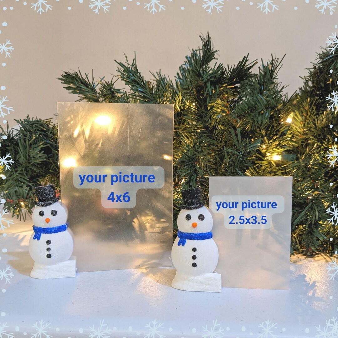 Snowman Picture Frame for Christmas - Etsy