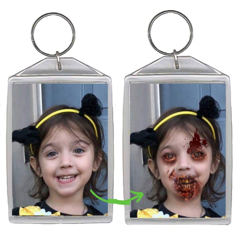 Custom Lenticular Flip Keychain | Etsy