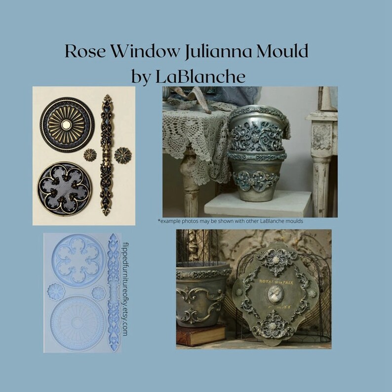 Rose Window Julianna Silicone Mould Mold for Resin, Clay, Hot Glue ...