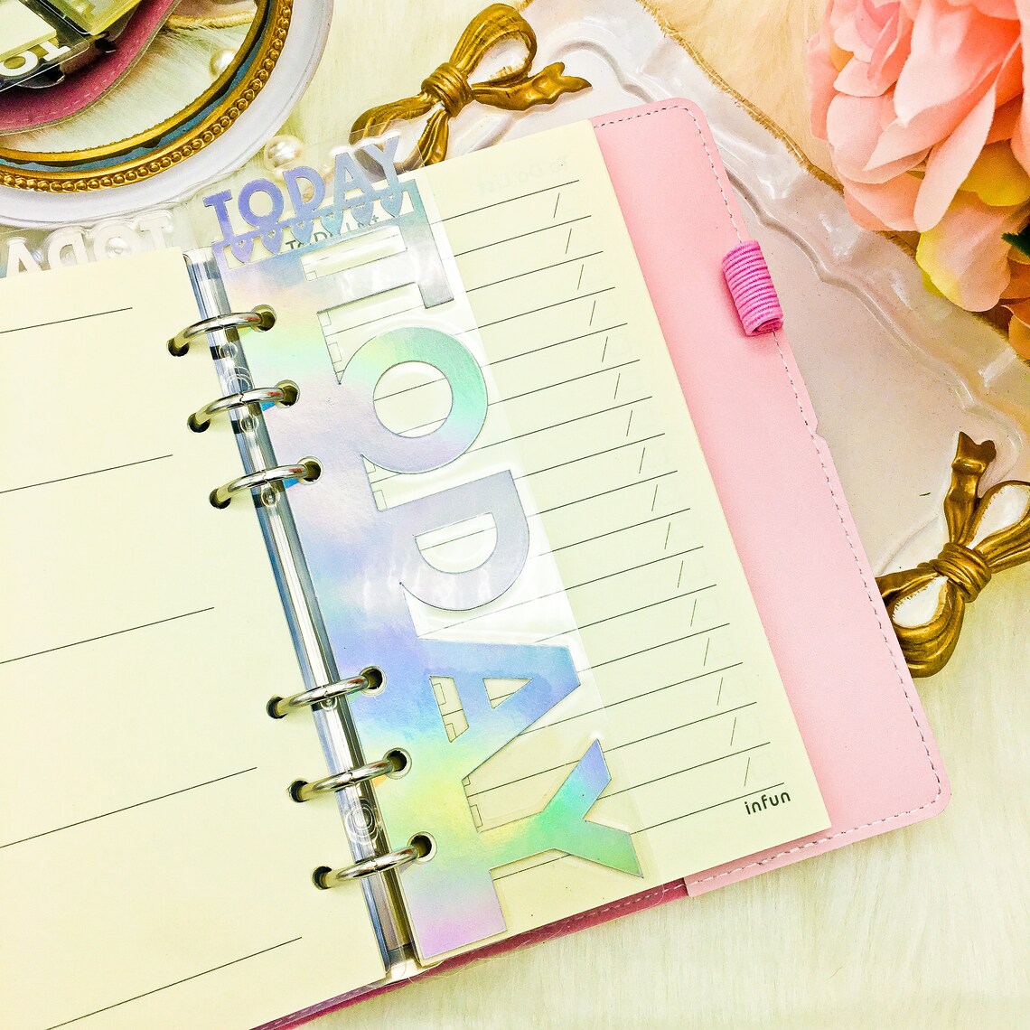 ALL SIZE Page Markers A5/personal Planner Today Bookmark Gold - Etsy