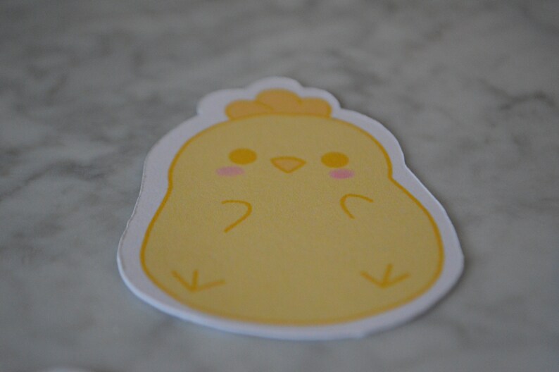 Kawaii Chicken Stickers - Sticker Set - Cute Chicken Stickers - Planner ...