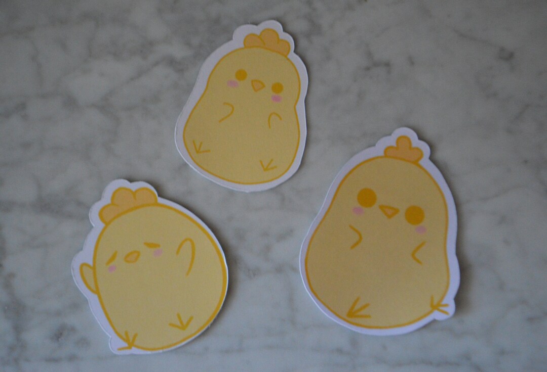 Kawaii Chicken Stickers - Sticker Set - Cute Chicken Stickers - Planner ...