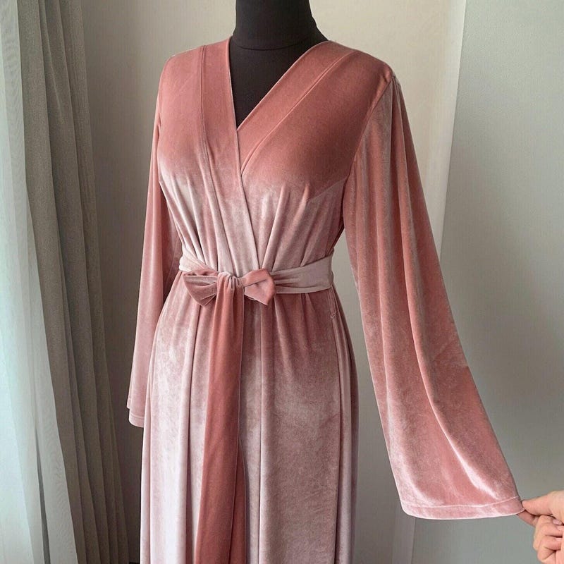 Velour Stretch Robe - Etsy
