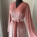 Velvet Robe Long Floor Length Robe Stretch Velvet Long - Etsy