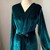 Velvet Robe Long, Floor Length Robe, Stretch Velvet, Long Velour Robe ...