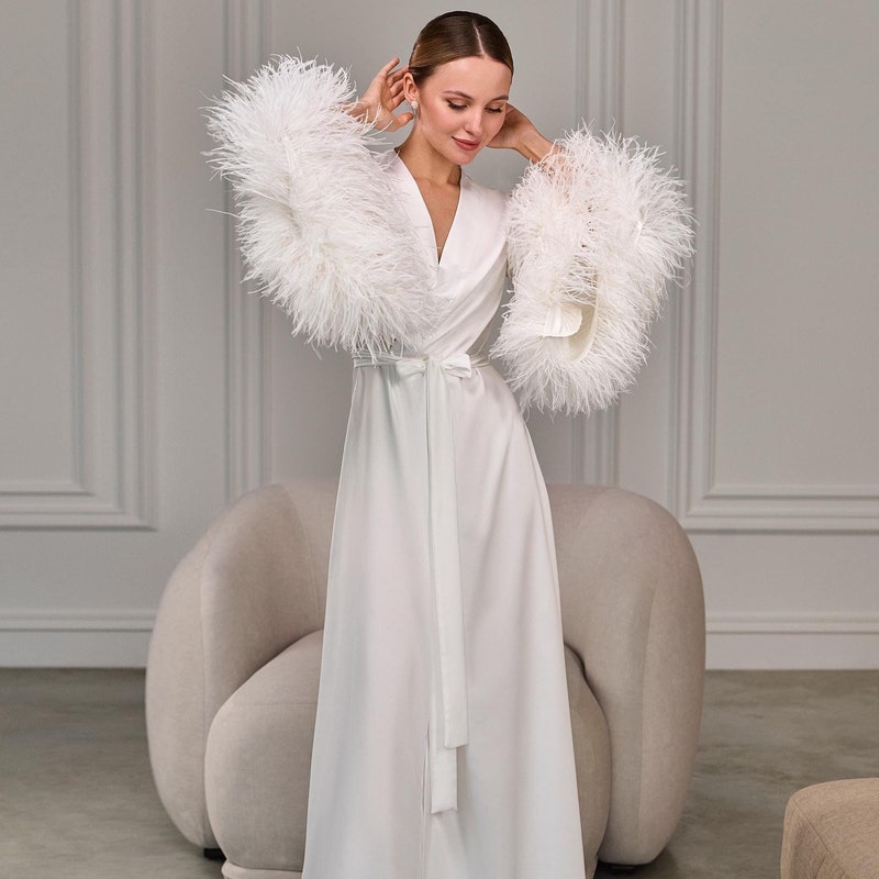 Sheer Bridal Sequin Robe - Etsy