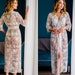 Lace Bridal Robe, Sheer Robe, Ivory Lace Robe, Bridal Dressing Gown ...