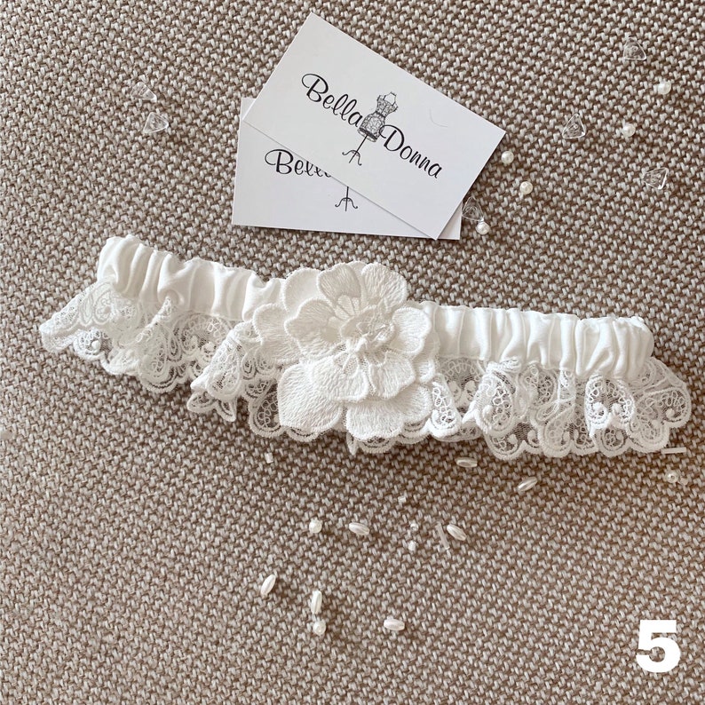 Bridal Garter Ivory Garter Lace Garter Crystal Bridal - Etsy