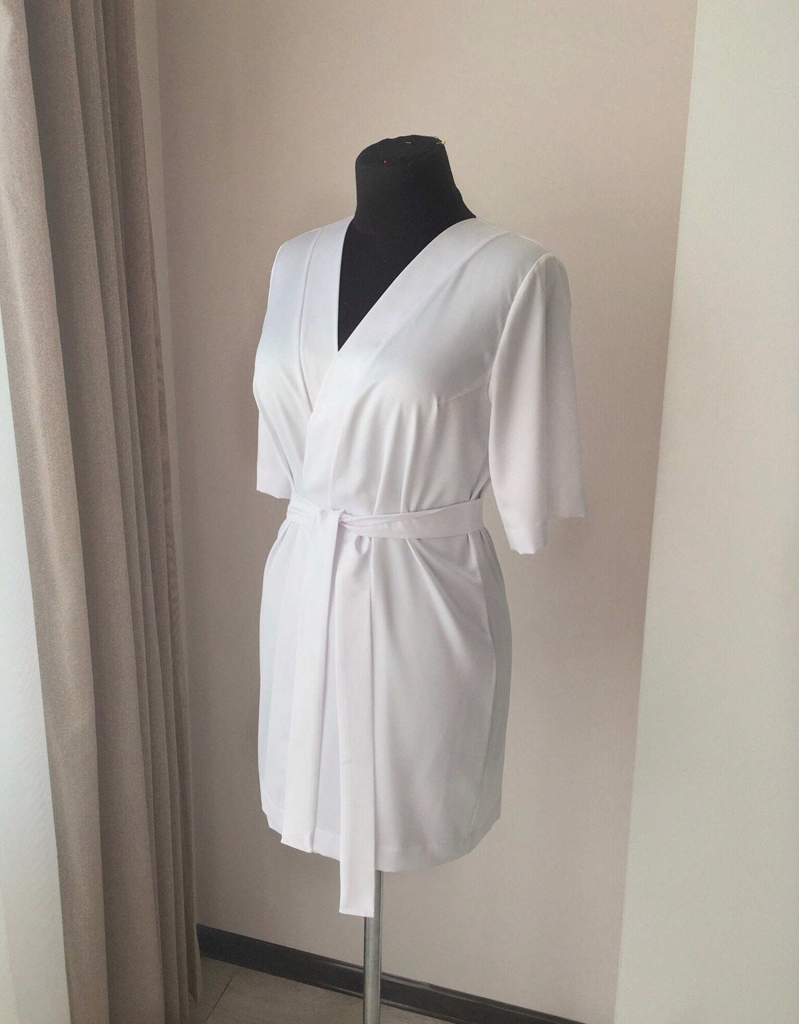 White Bridal Robe Wedding Robe Bride Robe Bridal Lingerie - Etsy