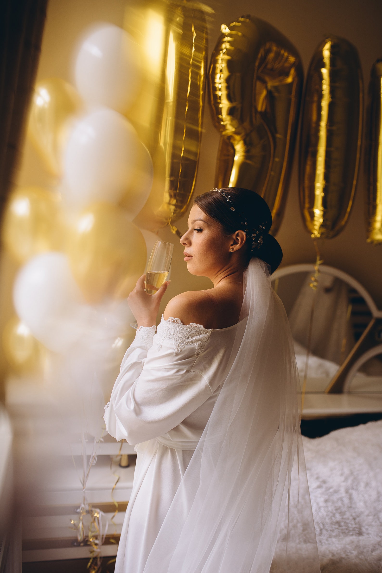 Long bridal robe with lace long kimono robe Ivory robe | Etsy