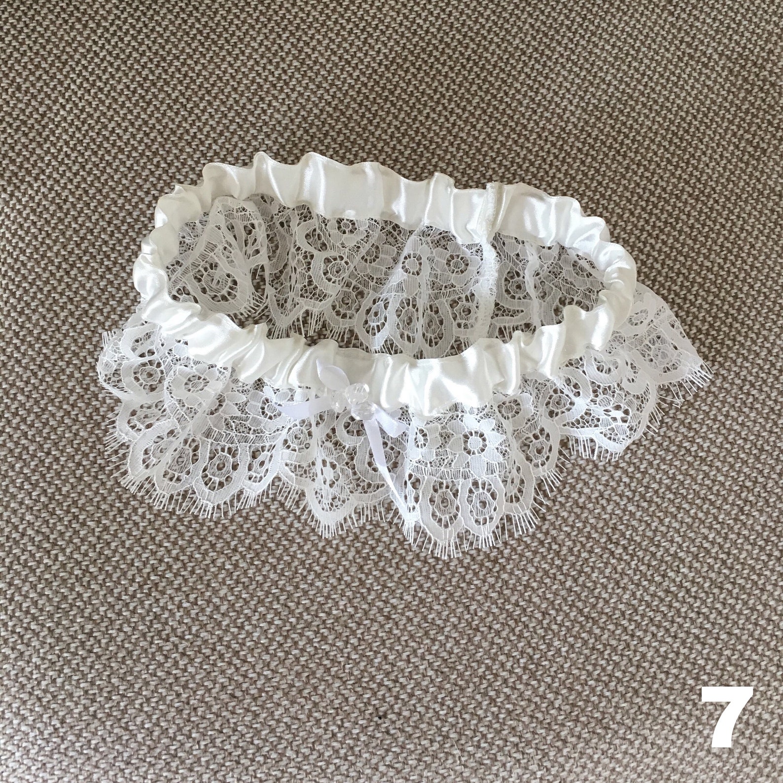 Bridal Garter Ivory Garter Lace Garter Crystal Bridal - Etsy