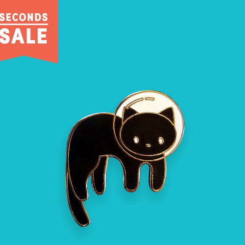 Tuxedo Space Cat Enamel Pin | Etsy
