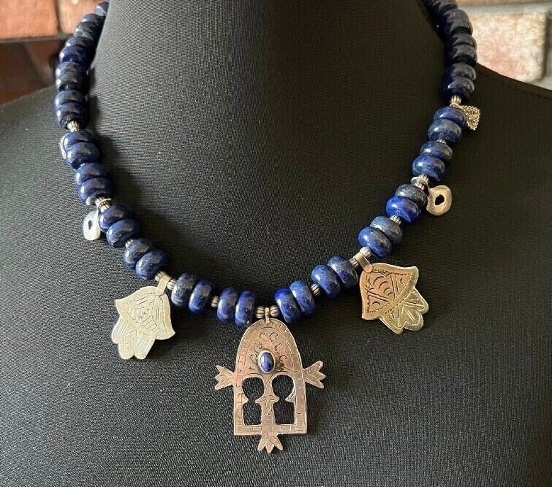 Morrocan Berber Tuareg Gate of Paradise Pendant With Khamsa Hamsa ...