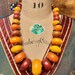 Vintage Berber Copal Resin Bead Necklace: Moroccan Sahara Nomad Jewelry ...