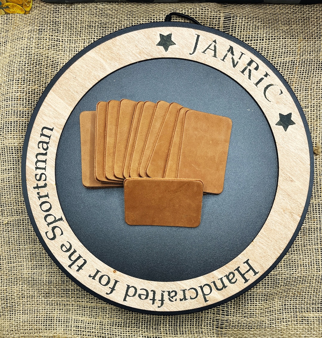 Full-grain Veg-tanned Leather Patch Blanks - 3" X 2" Rectangles in Saddle Tan (pack of 12) - Etsy