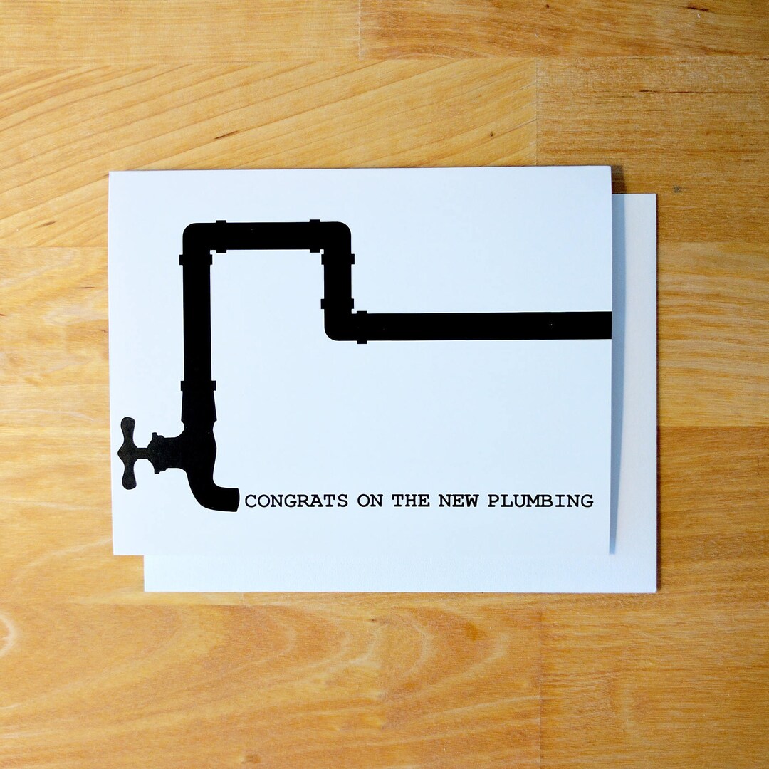 New Plumbing Ostomy Greeting Card - Etsy