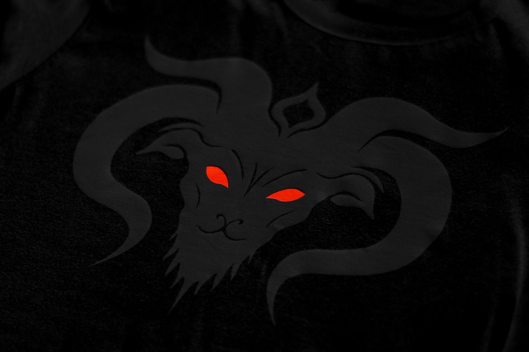 Goat Black on Black Matte | Occultist in the Shadows - Etsy