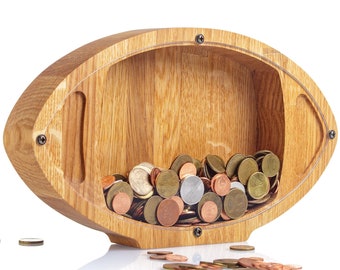 Rugby Piggy Bank - Etsy
