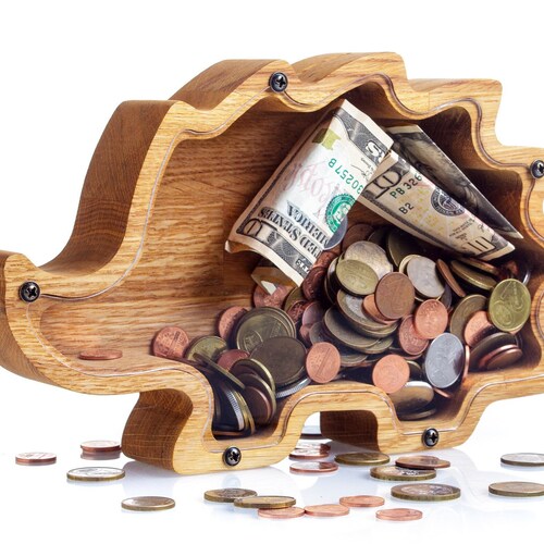 Personalized Coin Bank for Boys and Girls ELEPHANT Money Frame - Etsy