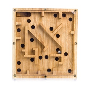Wooden Balance Board Labyrinth Montessori Busy Game for Kids Gift Wood ...